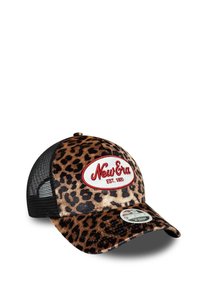 New Era LEOPARD 9FORTY M-CROWN A-FRAME TRUCKER - Cap - schwarz/black ...