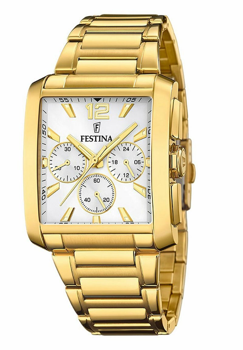 Festina Chronograph watch - blanc/gold-coloured - Zalando