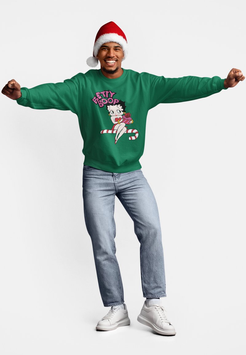 Henry Tiger BETTY BOOP CANDY CANE - Sweatshirt - kelly green/grøn ...