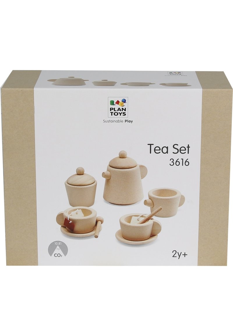 Plan Toys TEA SET - Träleksak - beige/guldfärgat - Zalando.se
