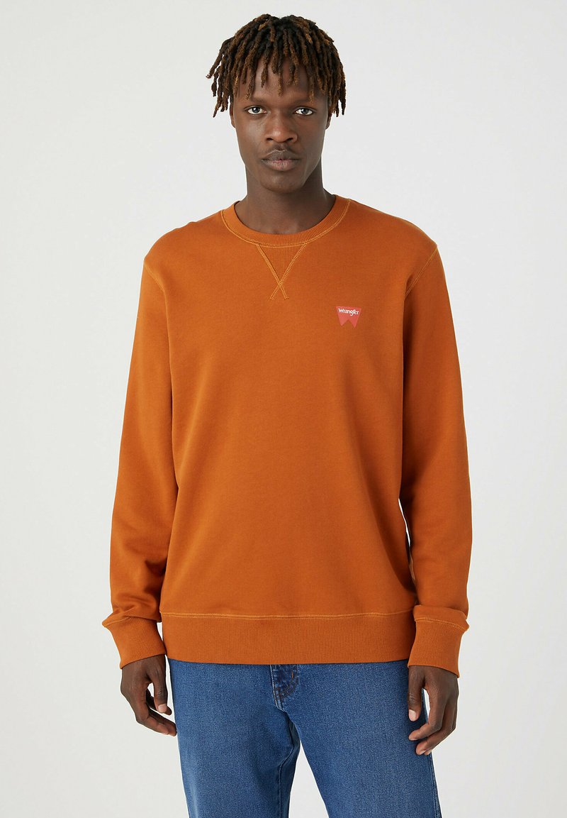Wrangler SIGN OFF - Sweatshirt - nutmeg brown/orange-meliert - Zalando.ch