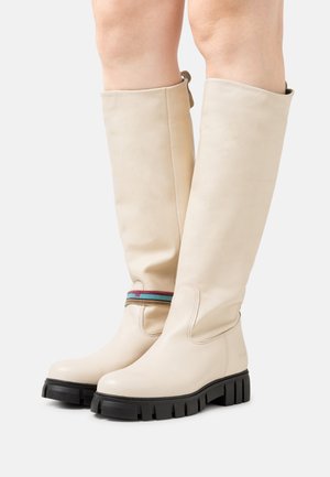 Marco Tozzi Plateaustiefel - ivory/offwhite - Zalando.de