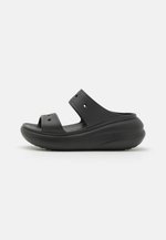 Crocs CRUSH UNISEX - Muiltjes met hak - black/zwart - Zalando.be