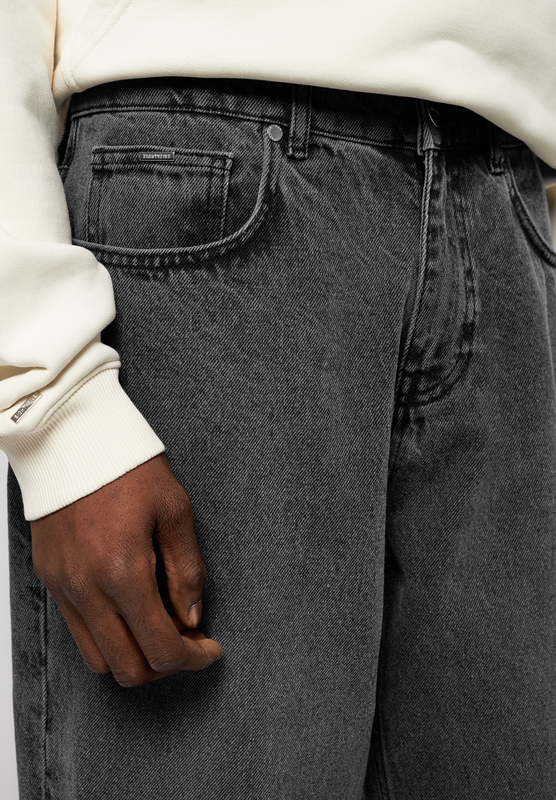 EIGHTYFIVE BAGGY Relaxed fit jeans light grey grey denim Zalando