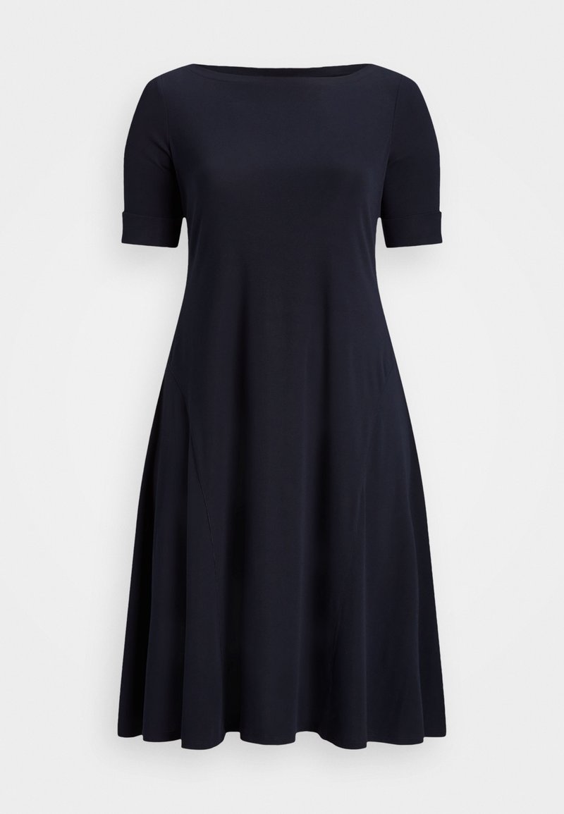 Lauren Ralph Lauren Woman MUNZIE ELBOS SLEEVE DAY DRESS - Jerseykleid - lighthouse navy/hellblau ...