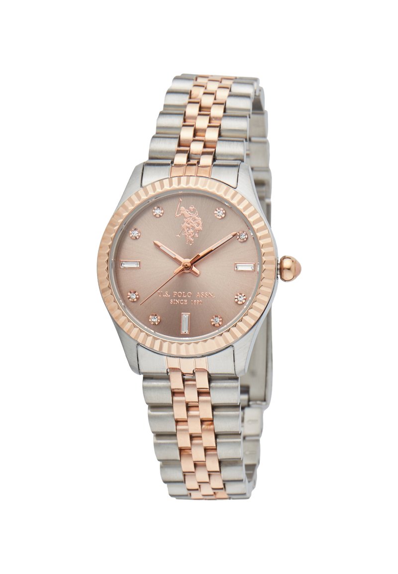 U.S. Polo Assn. Montre - rose gold cream silver/rose doré - ZALANDO.FR