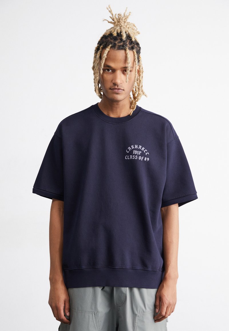 Carhartt WIP CLASS OF 89 - T-shirts med print - dark navy/white garment ...