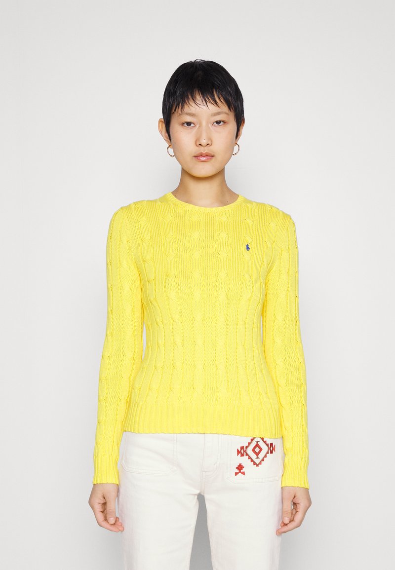 Polo Ralph Lauren CABLE KNIT COTTON CREWNECK JUMPER - Trui - trainer ...