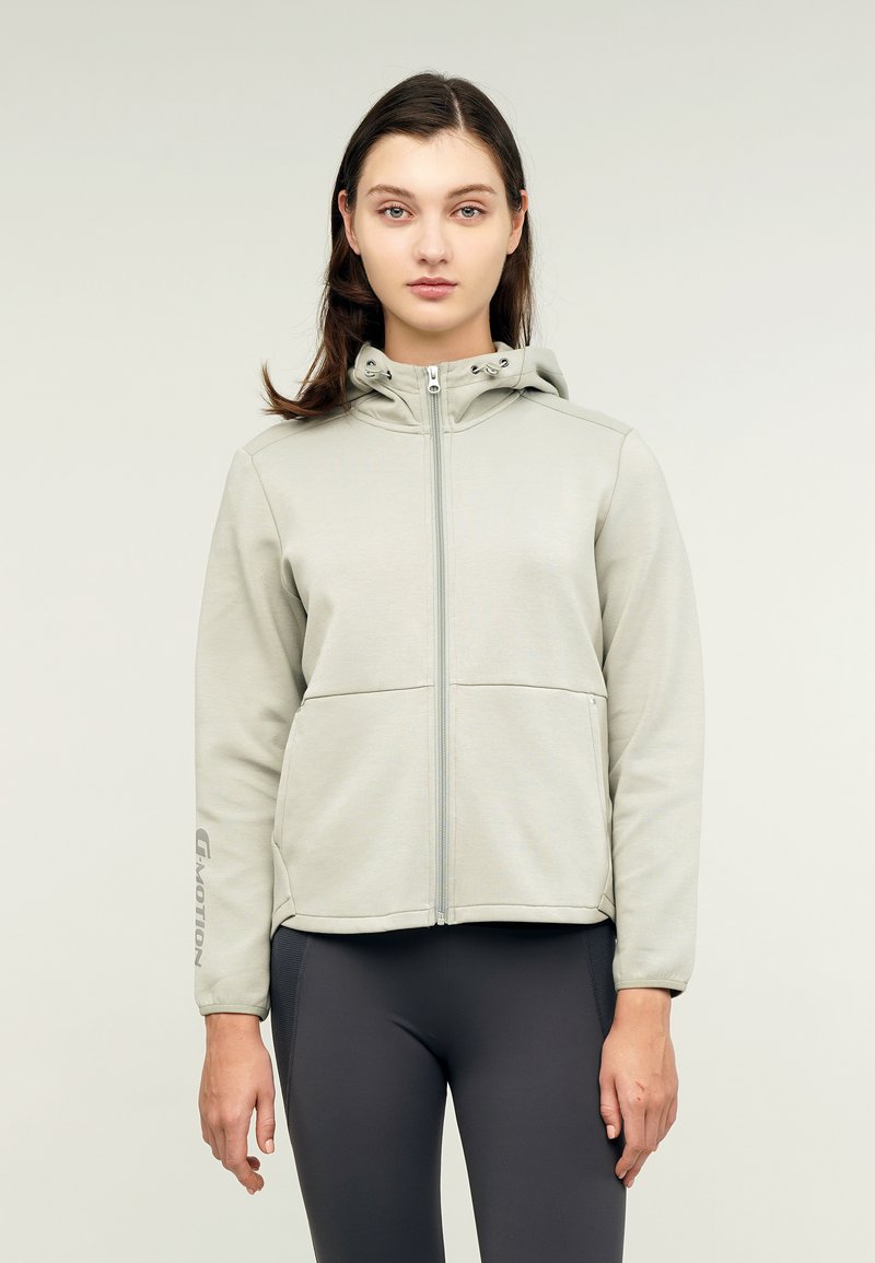GIORDANO G MOTION - Zip-up sweatshirt - light green - Zalando.de