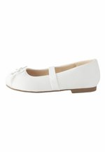 Next BALLET SHOES - Lära-gå-skor - white stain resistant satin/vit ...