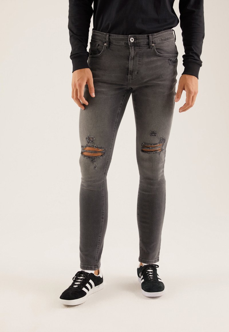 Pier One Jeans Skinny Fit - black denim - Zalando.co.uk