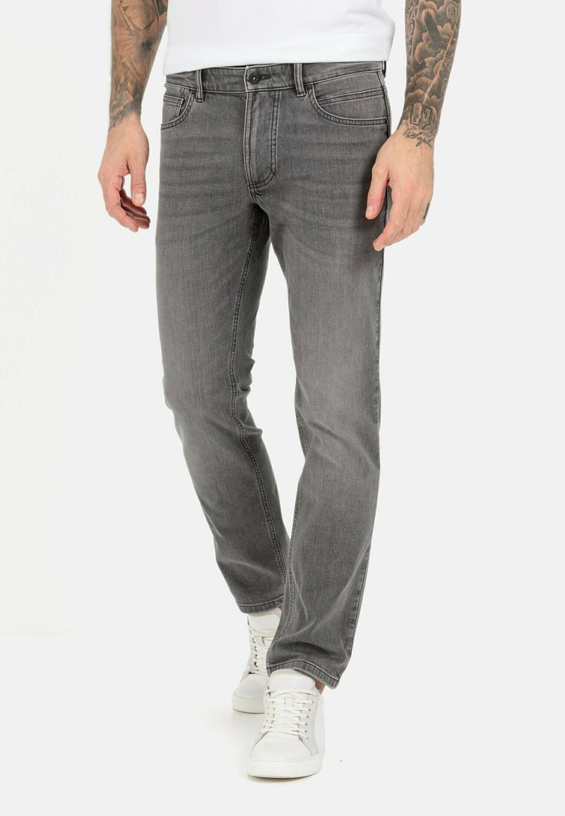 Camel Active 5 Pocket Jeans Slim Fit Graphite Gray Grau Zalando De