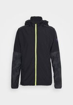 Umbro PRO TRAINING SHOWER JACKET - Blouson - black/periscope/limeade ...