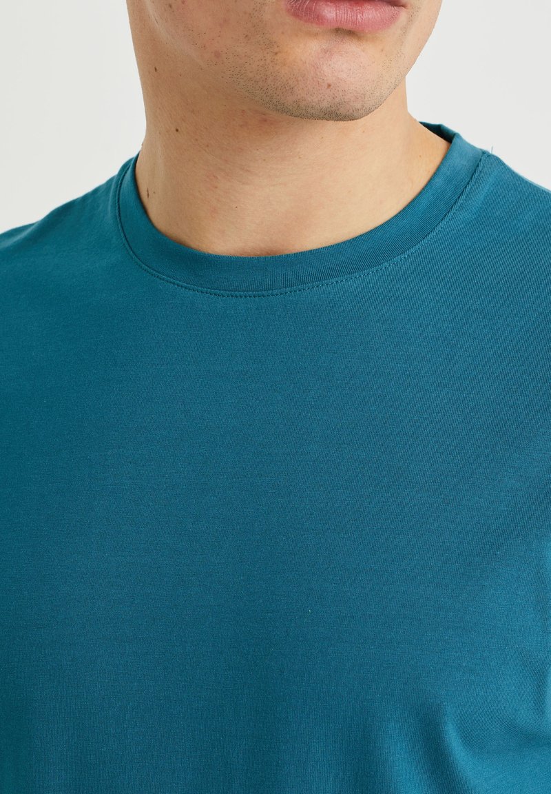 WE Fashion T-Shirt basic - blue/stone-blue denim - Zalando.at