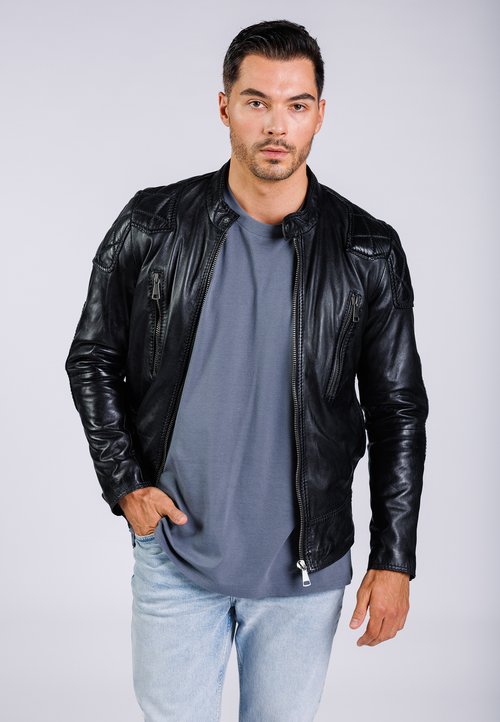 Freaky Nation RODNY - Nahkatakki - black/musta - Zalando.fi