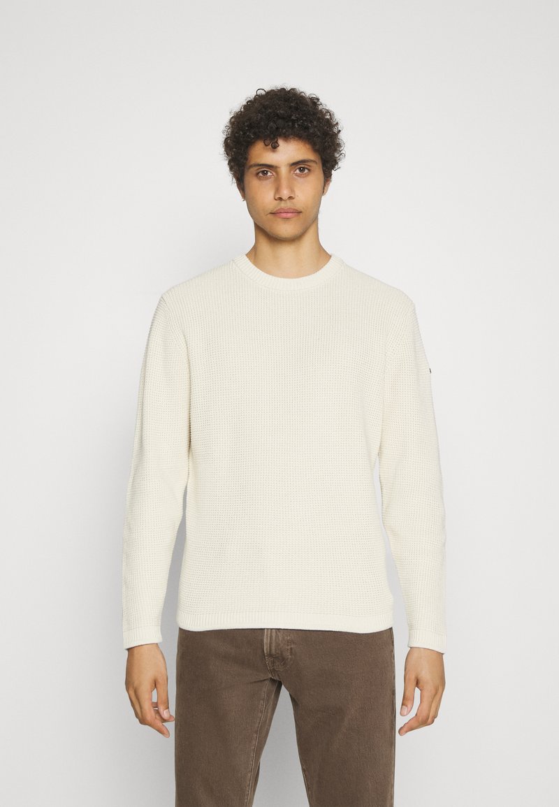 Pepe Jeans DEAN CREW NECK - Stickad tröja - ivory/offwhite - Zalando.se
