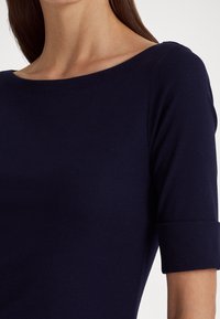 Lauren Ralph Lauren MUNZIE ELBOW SLEEVE DAY DRESS - Robe en jersey - lighthouse navy/bleu marine ...