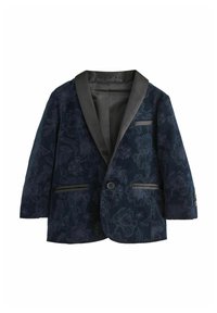 Next REGULAR FIT - Sacou - navy blue floral velvet/albastru - Zalando.ro