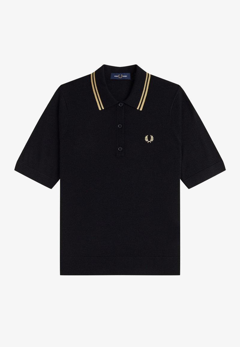 Fred Perry Piké - black/champagne/svart - Zalando.se