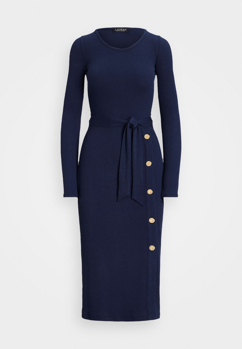 Lauren Ralph Lauren Petite PARISSA LONG SLEEVE DAY DRESS - Jumper dress - refined navy/dark blue ...