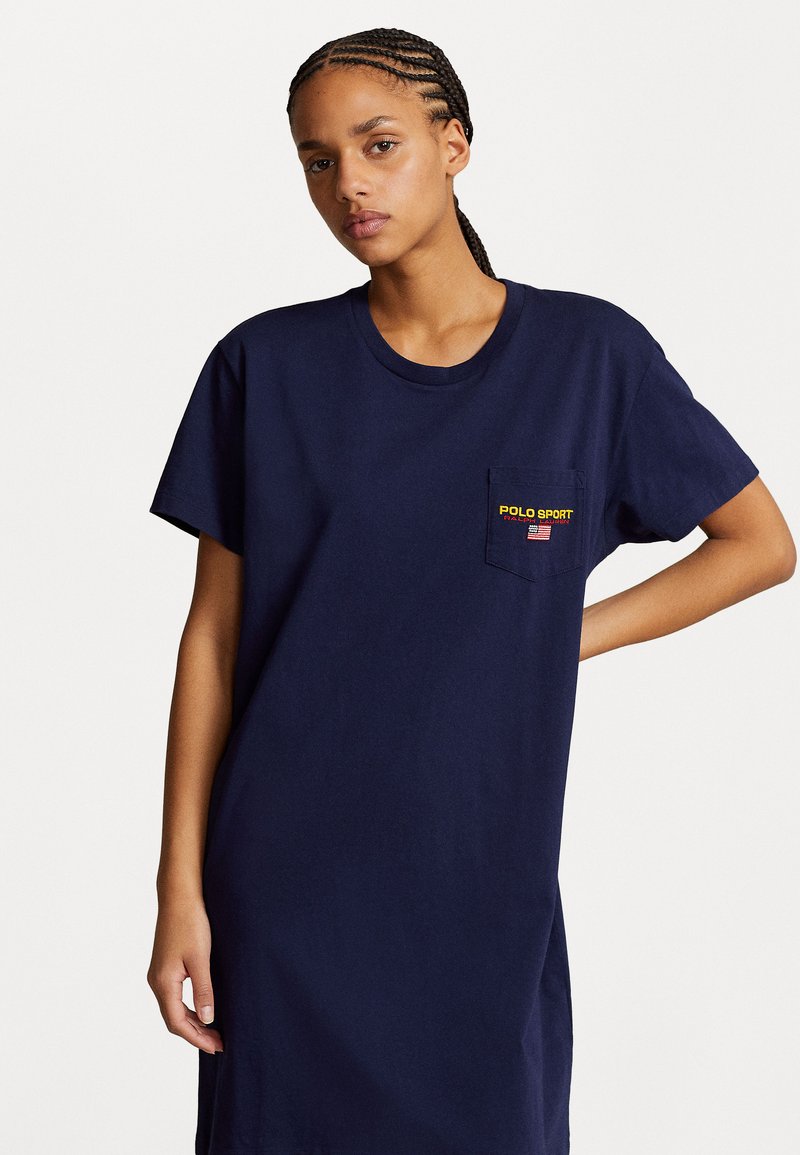Polo Sport Ralph Lauren SHORT SLEEVE DAY DRESS - Jersey dress - cruise navy/blue - Zalando.co.uk