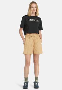 Timberland CROPPED - T-Shirt print - black/schwarz - Zalando.at