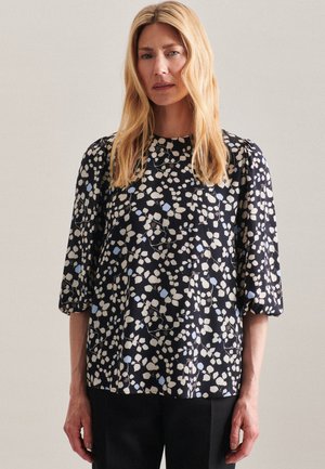 s.Oliver BLACK LABEL Blouse - black aop/noir - ZALANDO.FR