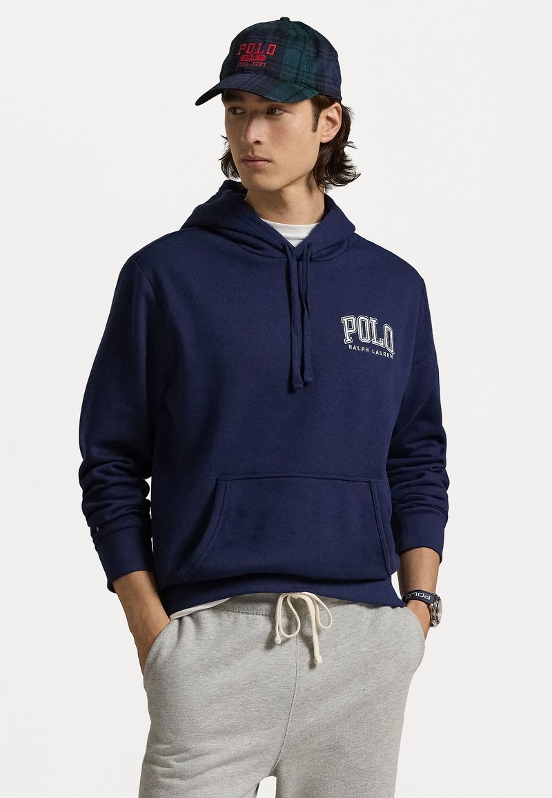 Polo Ralph Lauren LOGO FLEECE HOODIE - Jersey con capucha - cruise navy/azul marino - Zalando.es