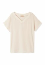 Falconeri Bluse - natürlich light mother of pearl grey/beige-meliert ...