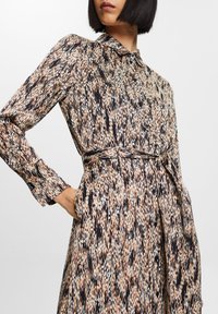 Esprit Collection SATEEN WITH PRINT - Shirt dress - black - Zalando.co.uk