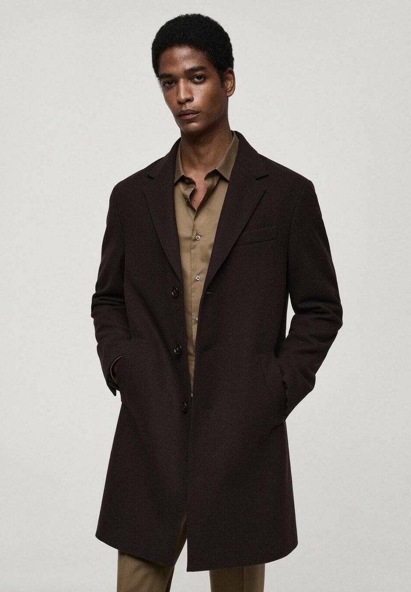 Mango Klasický kabát - brown/hnědá - Zalando.cz