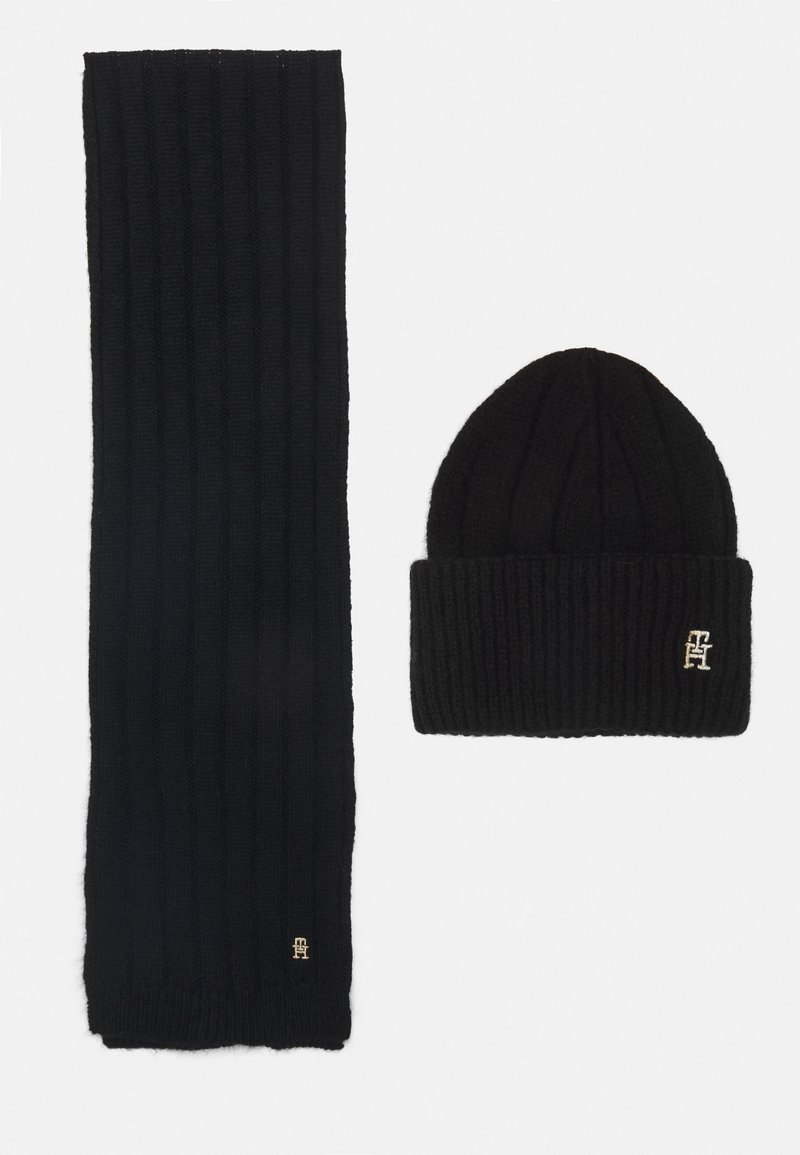 Tommy Hilfiger TIMELESS BEANIE SCARF SET - Gorro - black/negro - Zalando.es