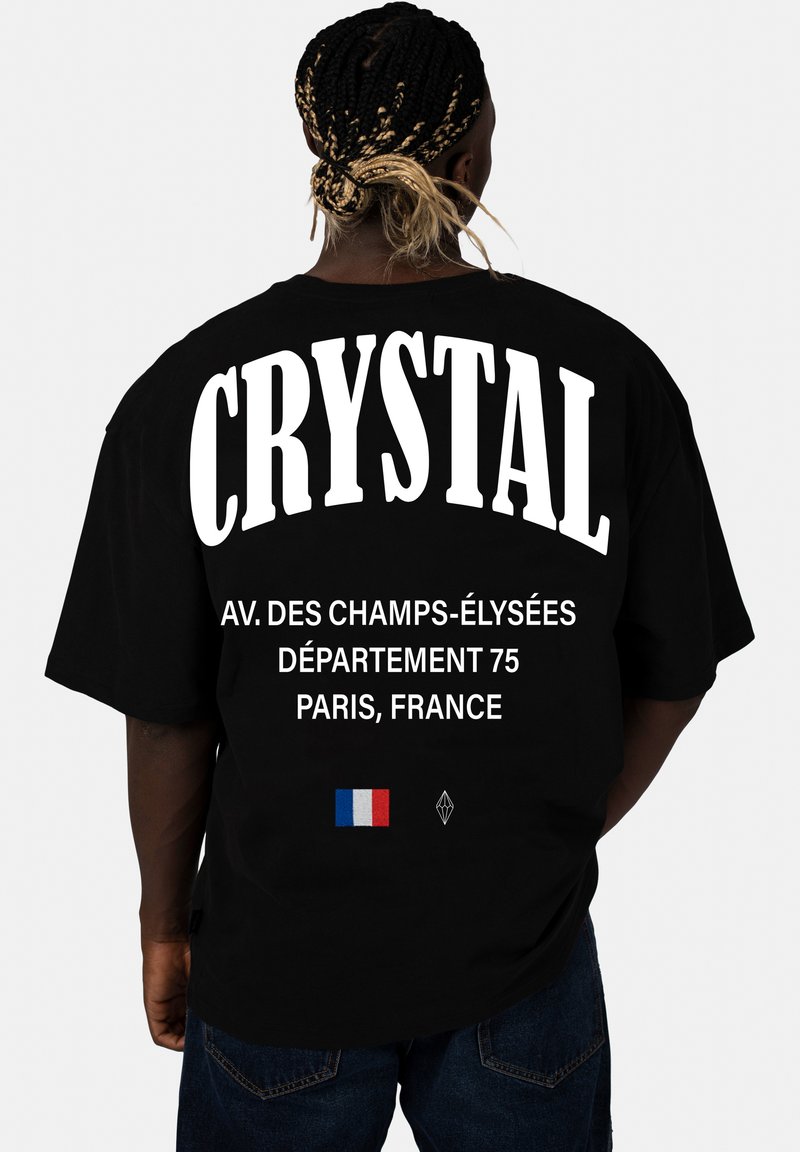 CRYSTAL PARIS CHAMPS - T-Shirt print - black/schwarz - Zalando.ch