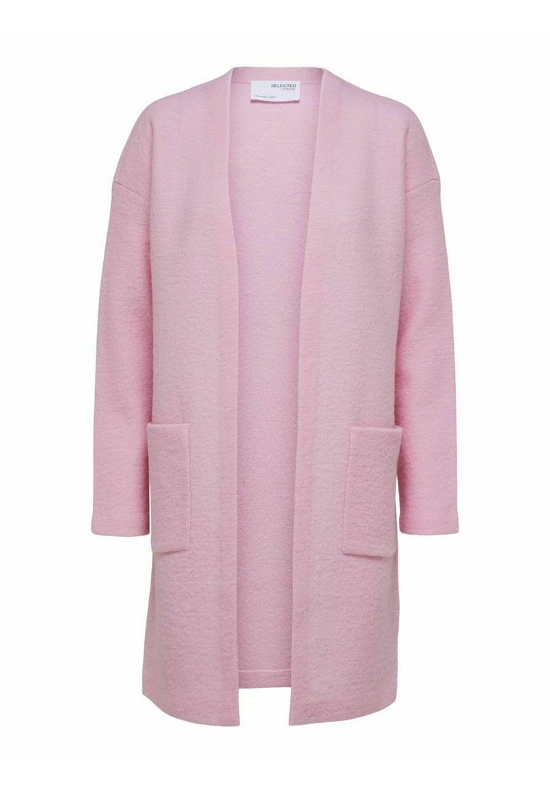 Selected Femme MERINOWOLL - Kofta - pink/ljusrosa - Zalando.se