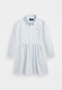 Polo Ralph Lauren STRIPED COTTON OXFORD SHIRTDRESS - Shirt dress - blue/white/light blue ...