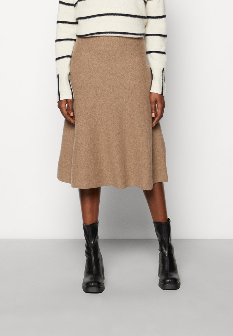 GANT SUPERFINE SKIRT - A-Linien-Rock - mole brown/braun - Zalando.ch