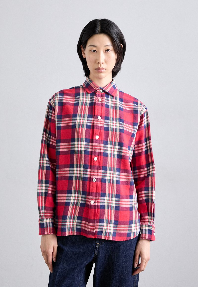 Polo Ralph Lauren SPORT - Button-down blouse - red/navy/dark blue ...