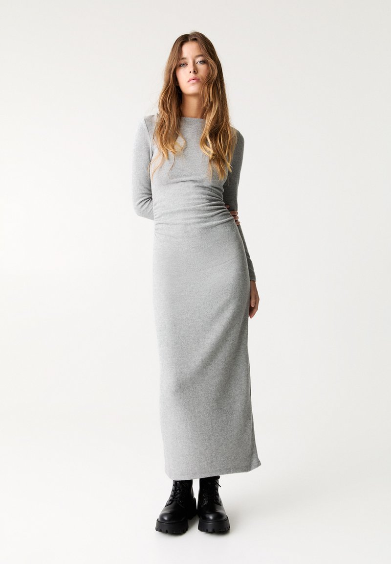 PULL&BEAR MIDI - Maxi dress - light grey - Zalando