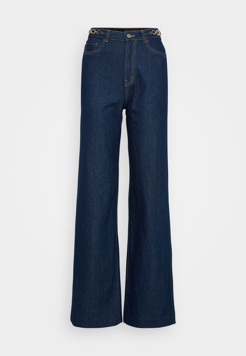 Vero Moda Tall VMKATHY - Pernera ancha - dark blue denim/azul oscuro ...