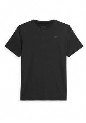 4F T-shirt basic - deep black/zwart - Zalando.nl