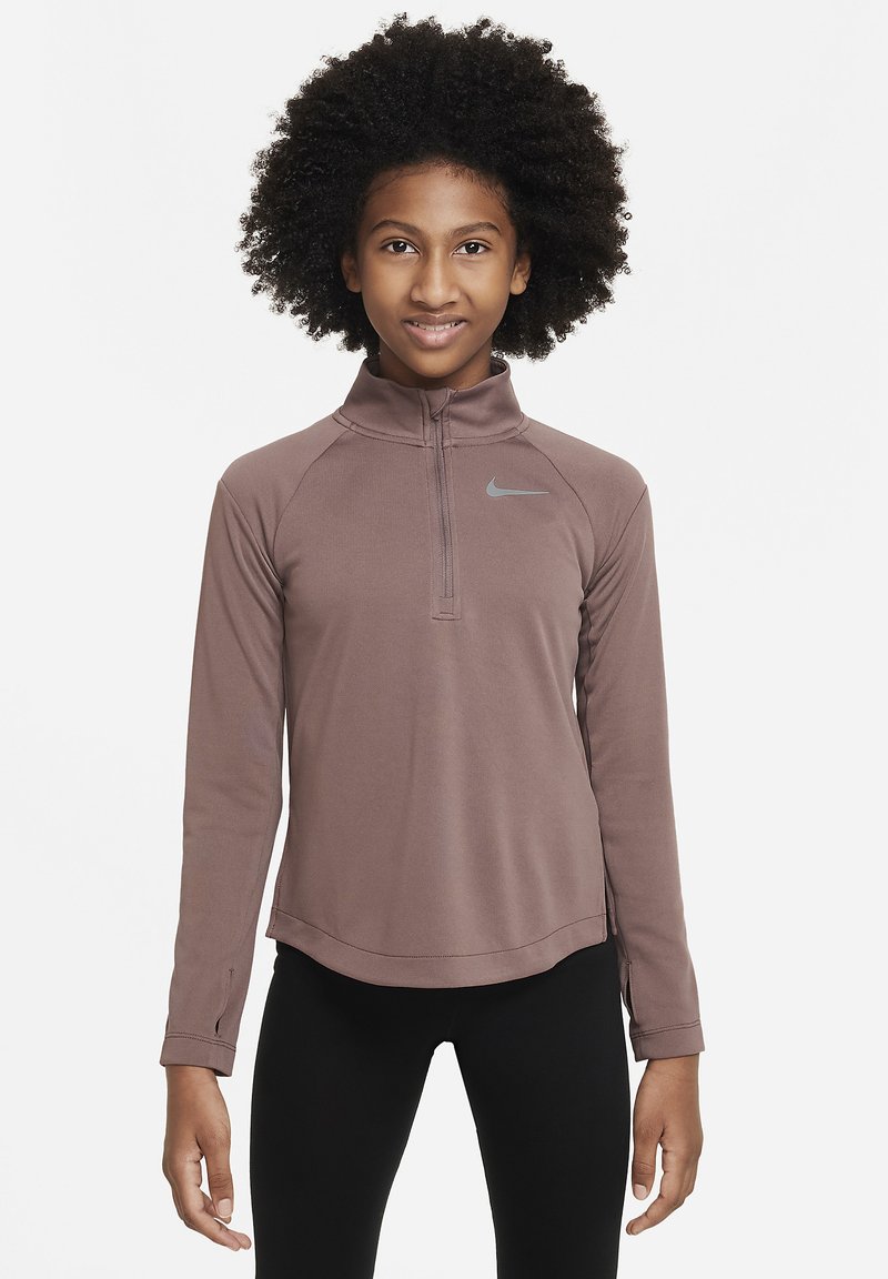 Nike Performance G Nk Df Ls Hz Bluzka Z Długim Rękawem Plum Eclipse