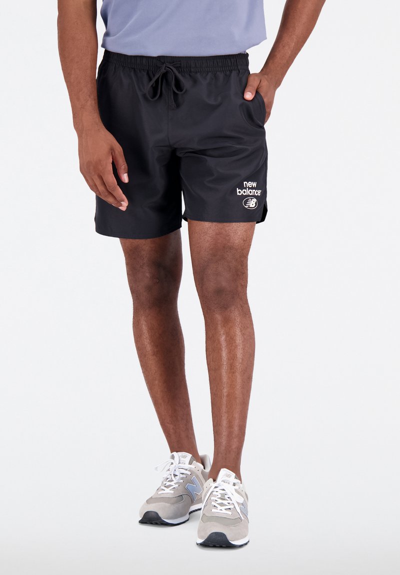 New Balance NB ESSENTIALS - Shorts - black/antracit - Zalando.se