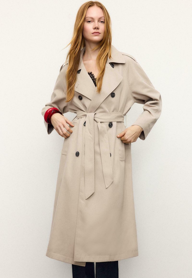 Stradivarius FLOWING - Trench - stone/pietra - Zalando.it