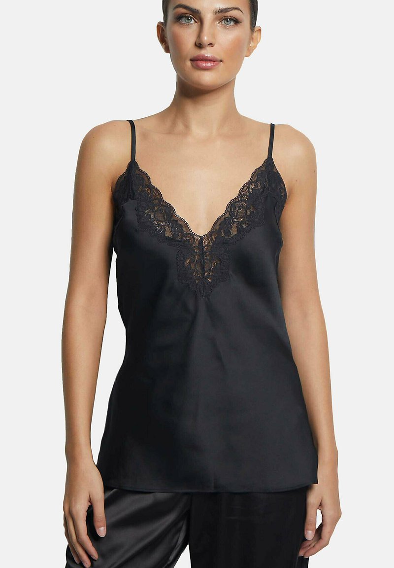 Selmark CARACO GABRIELLE - Pyjamashirt - noir/zwart - Zalando.be