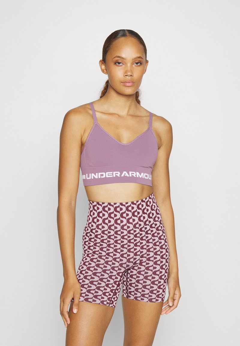 Under Armour SEAMLESS LOW LONG BRA - Sport-BH mit leichter Stützkraft ...