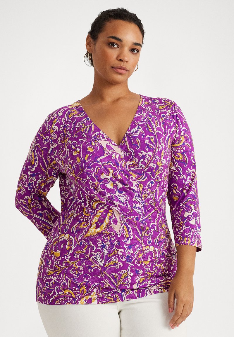 Lauren Ralph Lauren Woman ALAYJA MID SLEEVE - Topper langermet - purple ...