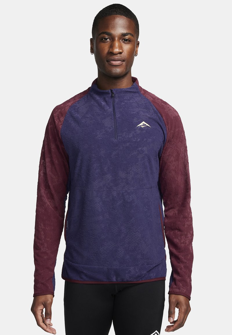 Nike Performance DRI-FIT 1 2-ZIP RUNNING TRAIL - Longsleeve - purple ...