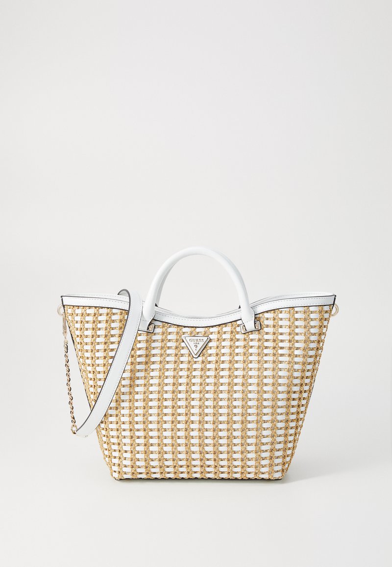 Guess ATALIA TOTE - Handbag - natural/white/nude - Zalando.co.uk