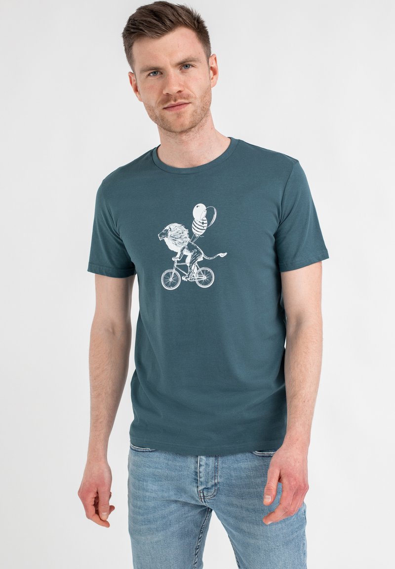 Brandless LIONKING - T-Shirt print - graugrün/türkis - Zalando.at