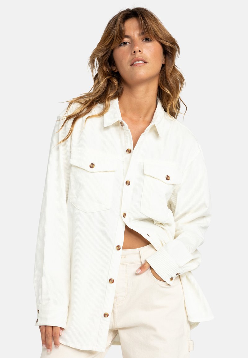 Roxy Button-down blouse - white - Zalando